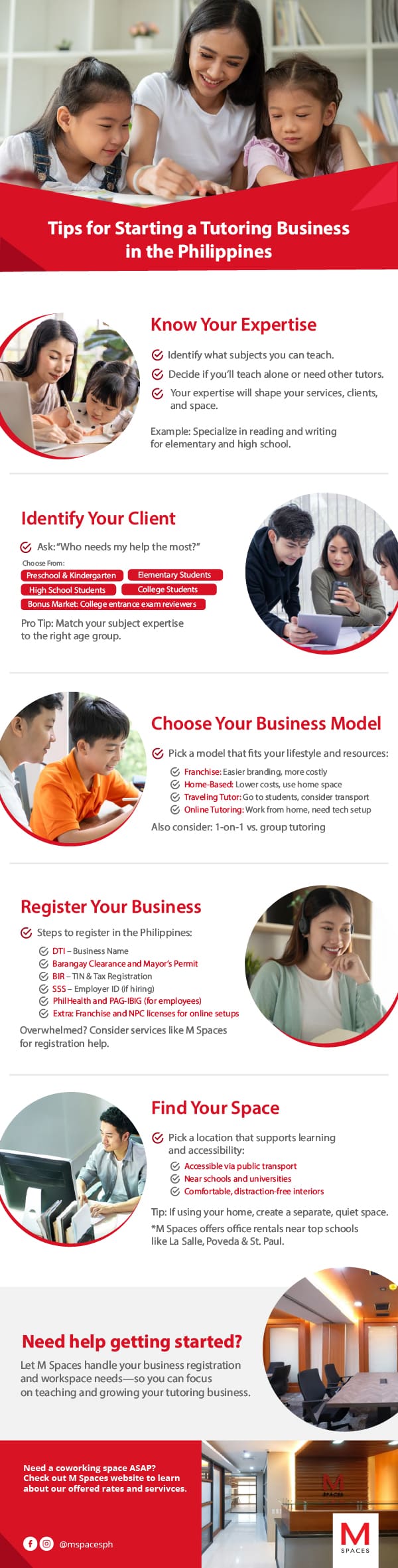 Private Office and Coworking for Tutoring Business